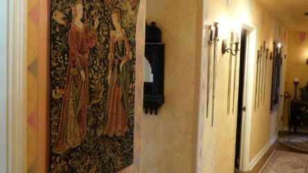 Knights, lords and ladies tapestries - medieval wall tapestry